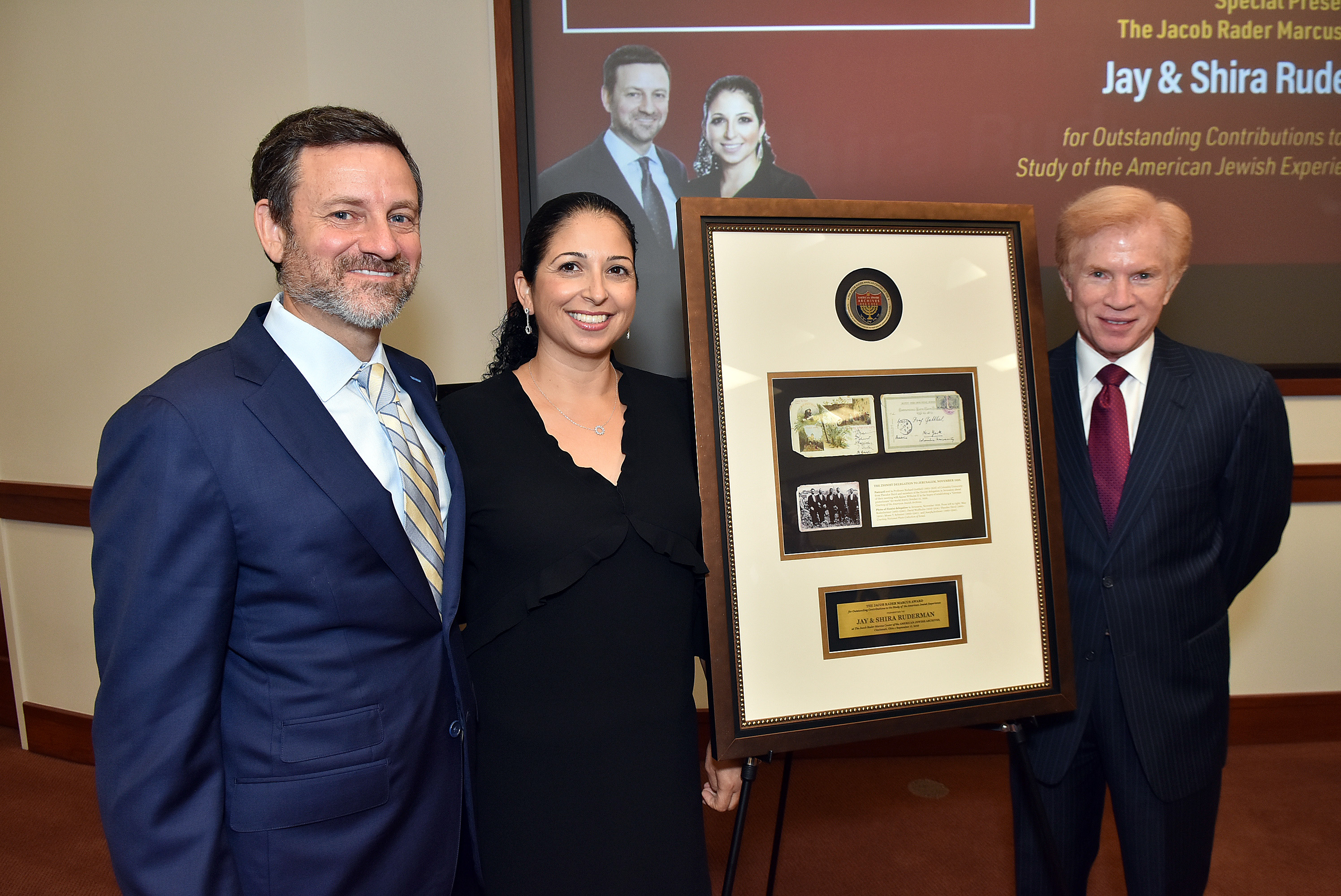 Jay and Shira Ruderman Receive Jacob Rader Marcus Award – Ruderman ...